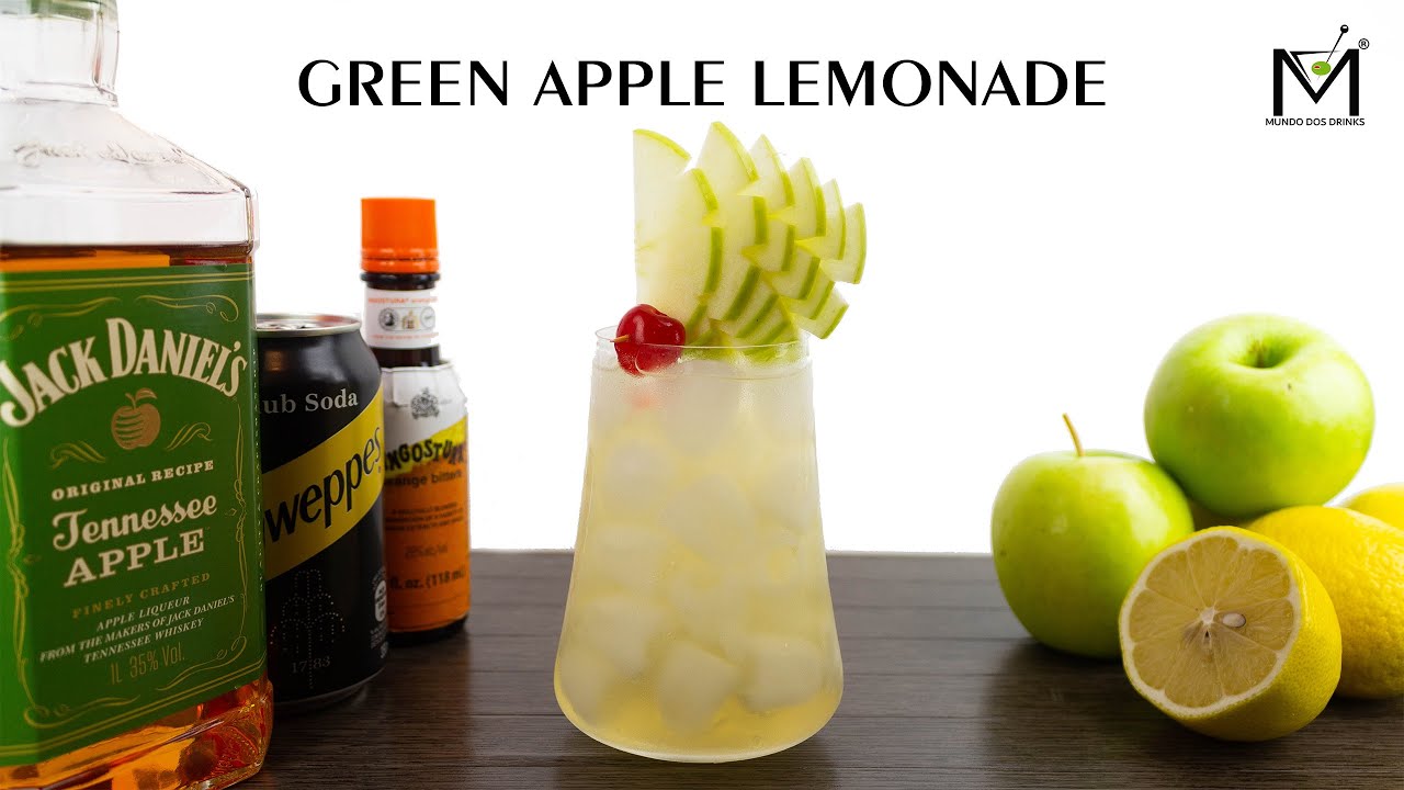 COMO FAZER O GREEN APPLE LEMONADE! DRINK COM JACK DANIEL´S APPLE! 🍹🍹🍹🍹🍹 ...