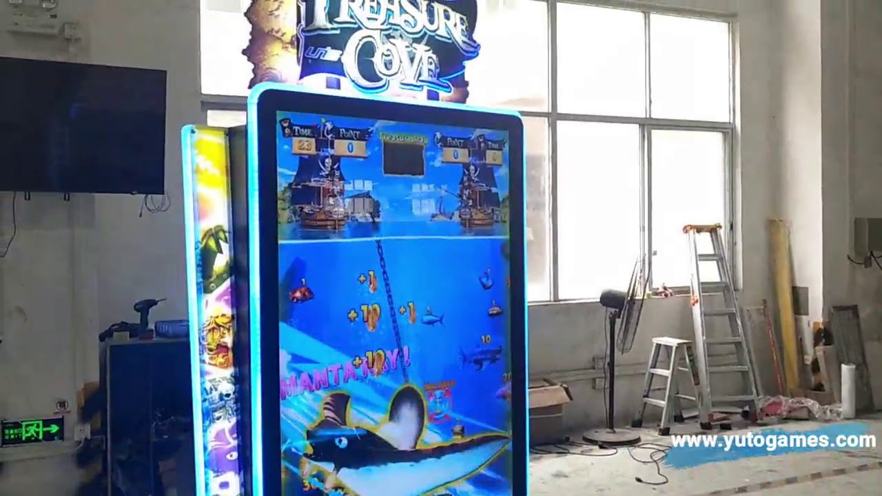 Treasure cover fishing game redemption video game machine - YouTube