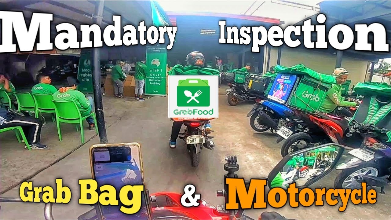 Grabfood: Mandatory grab inspection | grab bag | pizza bag | motorcycle ...