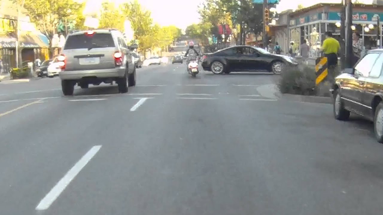 Blind left turn - YouTube