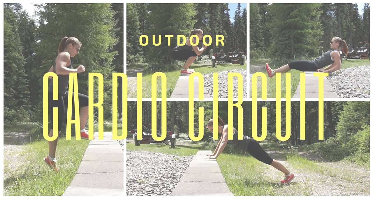 Outdoor Cardio Circuit Workout - YouTube