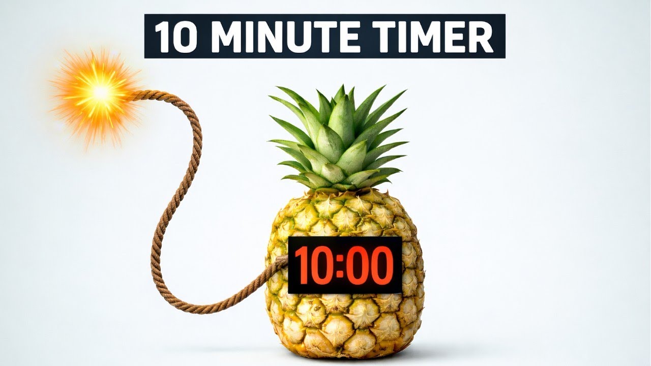 10 minute timer bomb 💣[PINEAPPLE] 🍍 with giant bomb explosion - YouTube