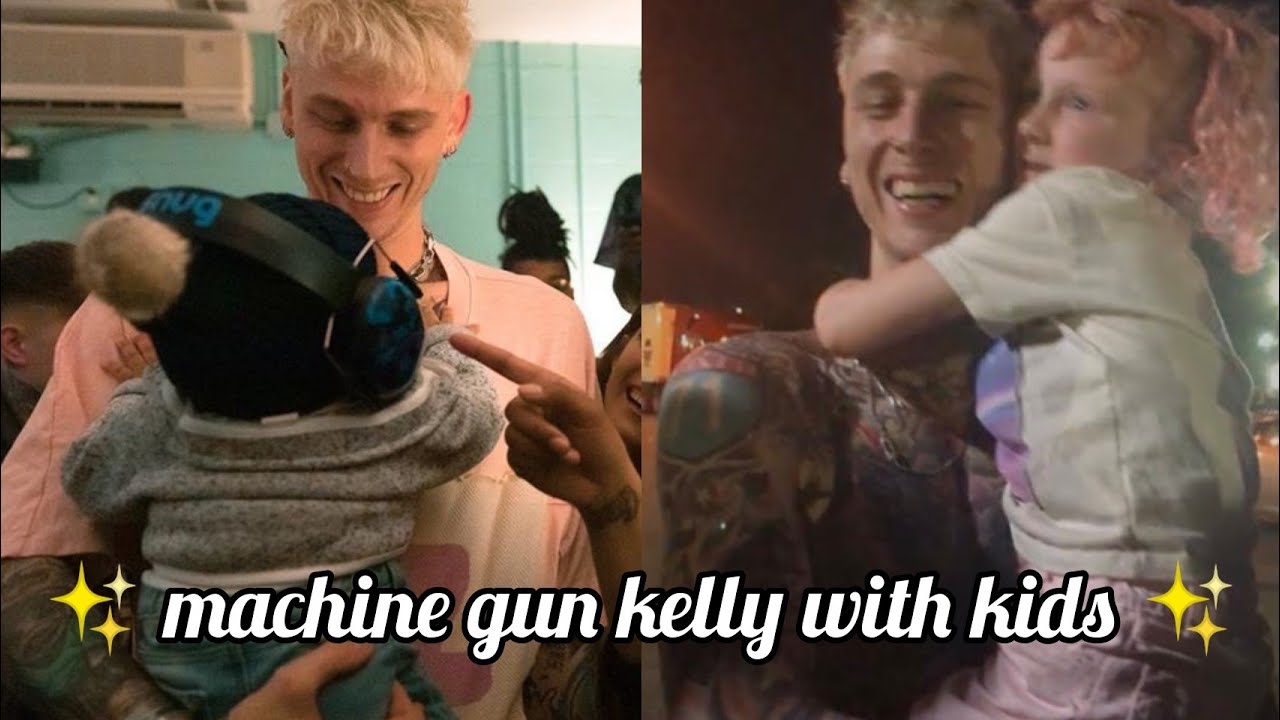 machine gun kelly being cute asf with kids 🥺 - YouTube