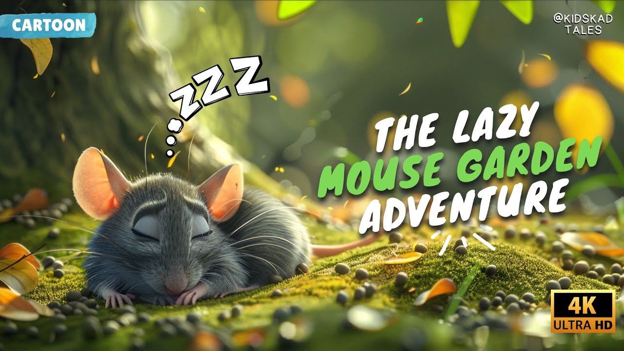 Lazy Mouse Garden Adventure | Calming Bedtime Story for Kids | Animated ...