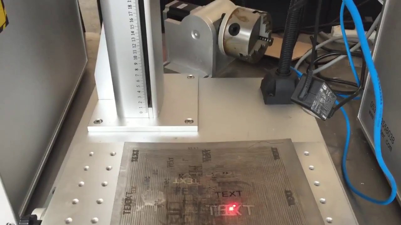 Rotary laser marking machine video - YouTube