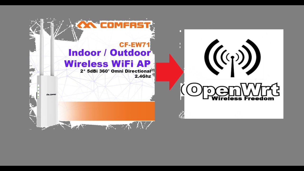 How to Install OpenWRT in Comfast CF-EW71 - YouTube