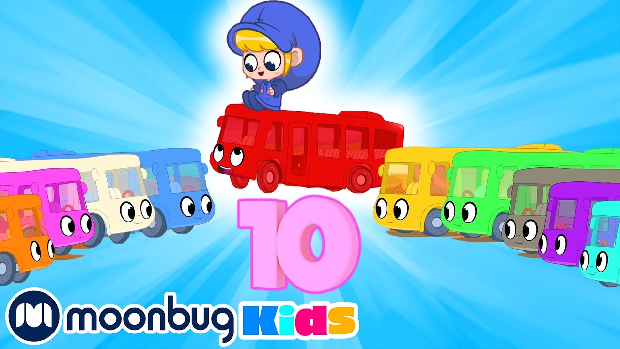 10 Little Buses | Moonbug Kids | Little Baby Bum | Go Buster | Morphle ...