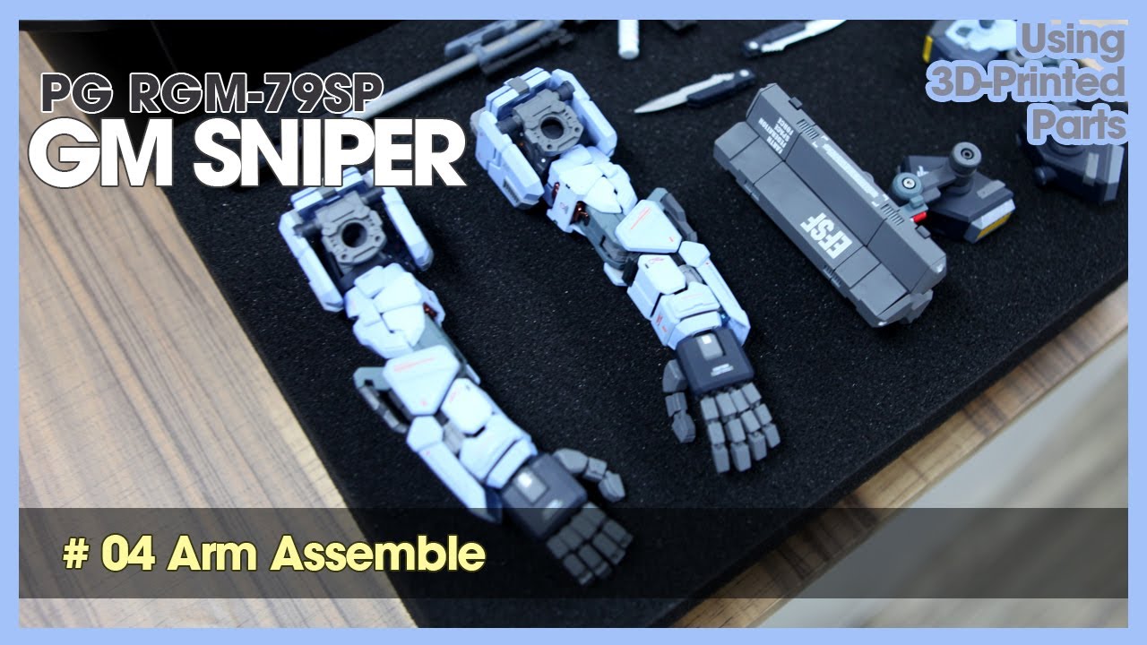 PG] RGM-79SP GM SNIPER [ USING FRAME - STRIKE ] - Arm Part - Assemble ...