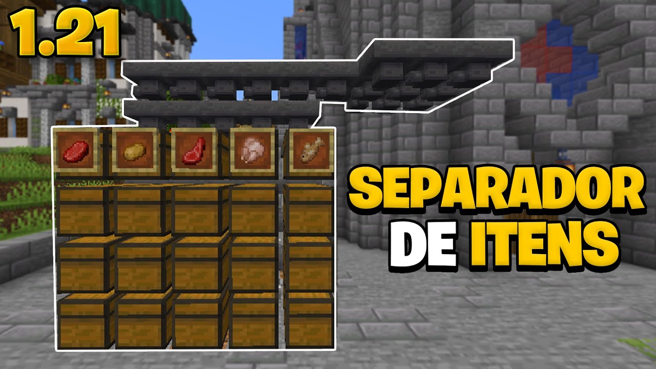 COMO FAZER um SEPARADOR DE ITENS AUTOMÁTICO NO MINECRAFT 1.21 - YouTube