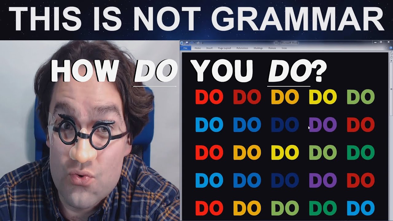 To Do VERB Basic Verbs Do How Do You Do Basic English Grammar To Do VERB Basic Verbs Do How Do You Do Basic English Grammar