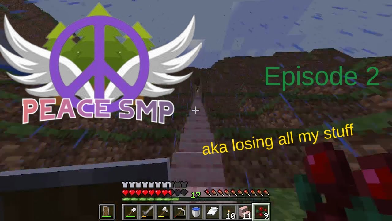 Peace SMP Episode 2: Building Stairs and a House - YouTube