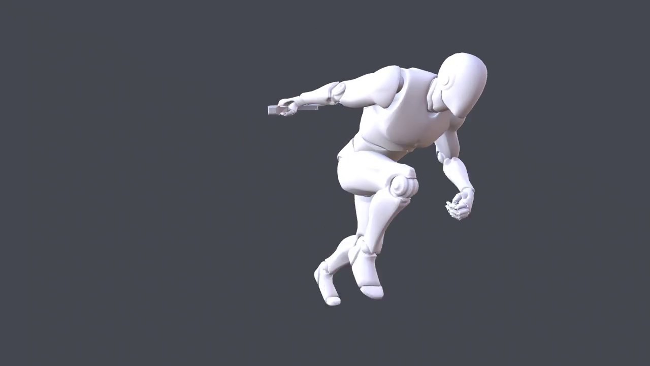 Mannequin run animation - YouTube