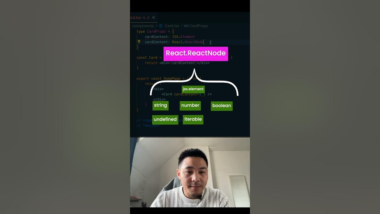 ReactNode vs JSX Element #typescript #javascript #reactjs - YouTube