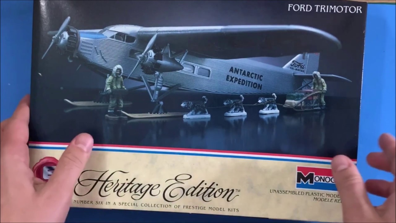 UNBOXING MONOGRAM Ford Trimotor-Heritage Edition Plastic Model Kit ...