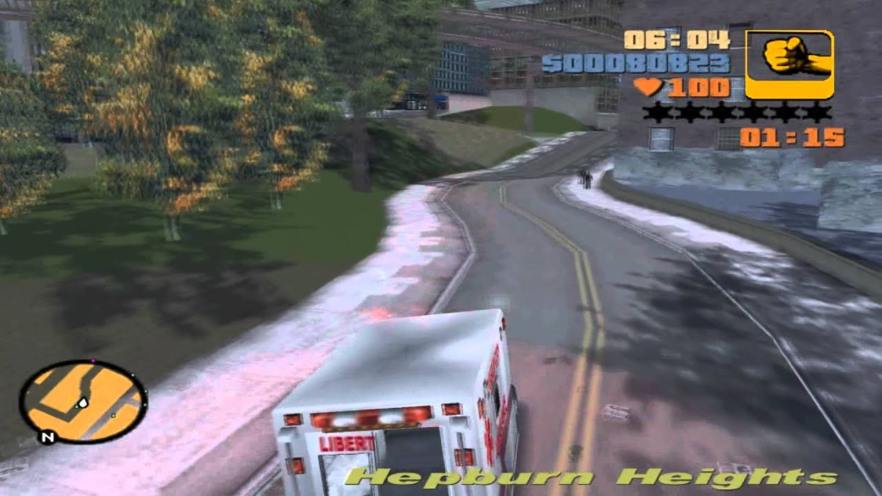 GTA 3: Ambulance mission level 12 - YouTube