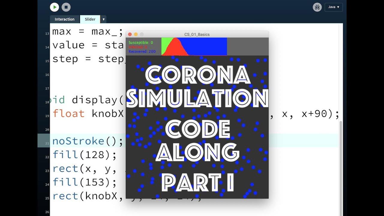 Corona Simulation Code Along Part 1 - YouTube