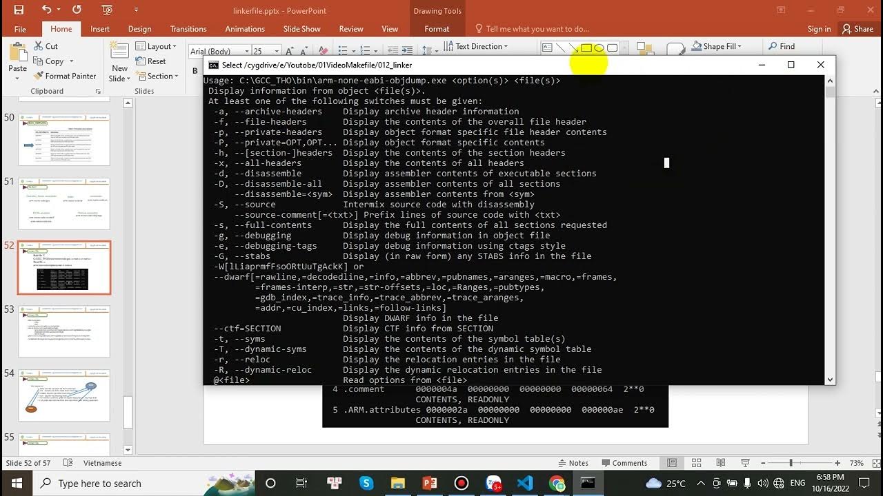 038 Các vùng trong file o và lưu các kiểu dữ liệu trong FLASH linker và ...