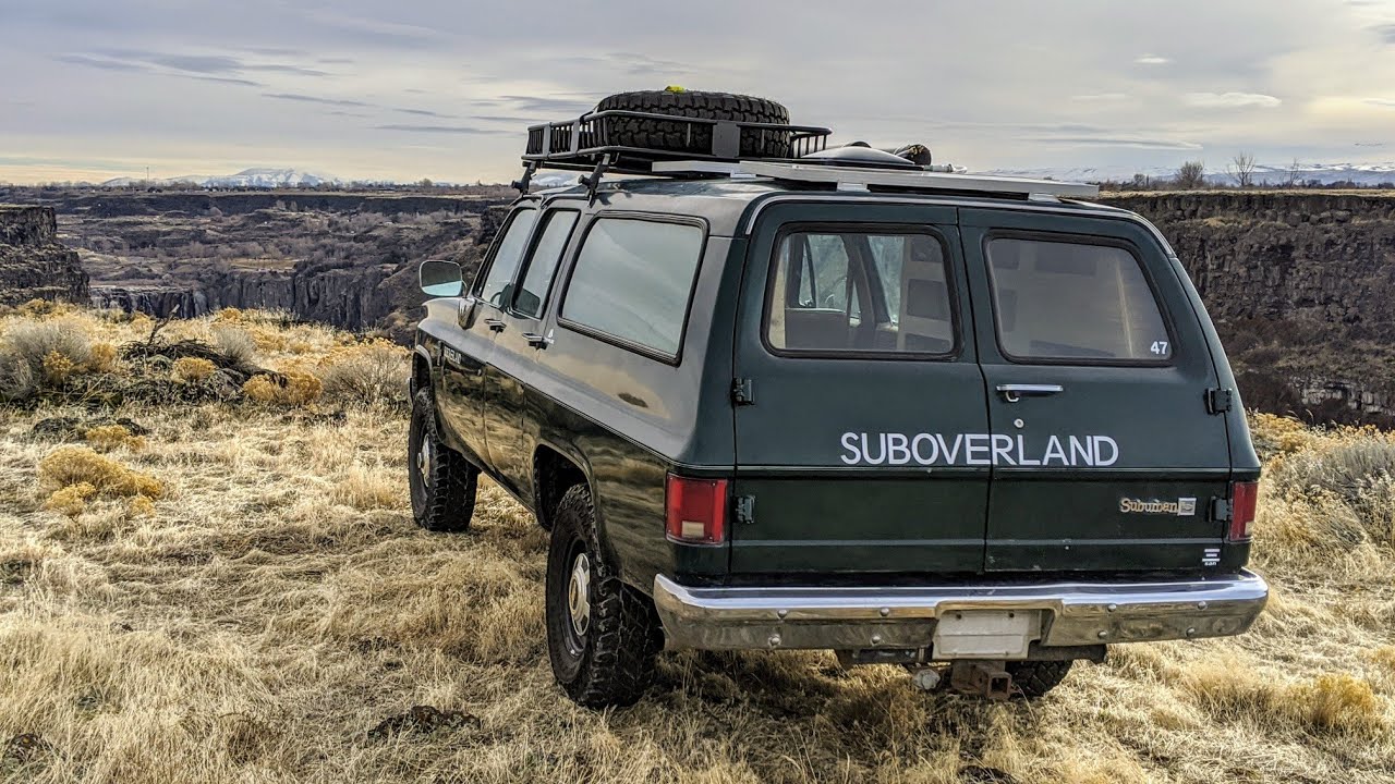 1988 4x4 Chevrolet Suburban Overland Camper Drone Video #overlanding ...