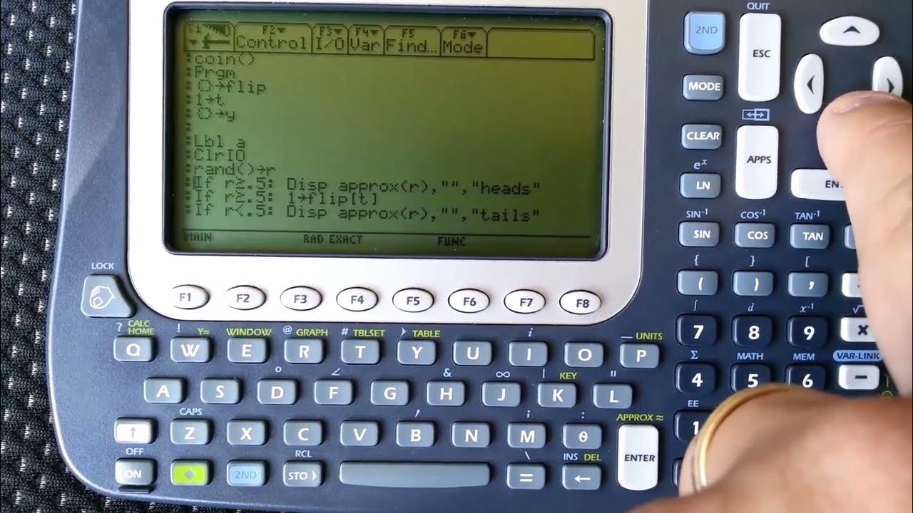 Basic Programming On The Texas Instruments TI Voyage 200 Calculator ...