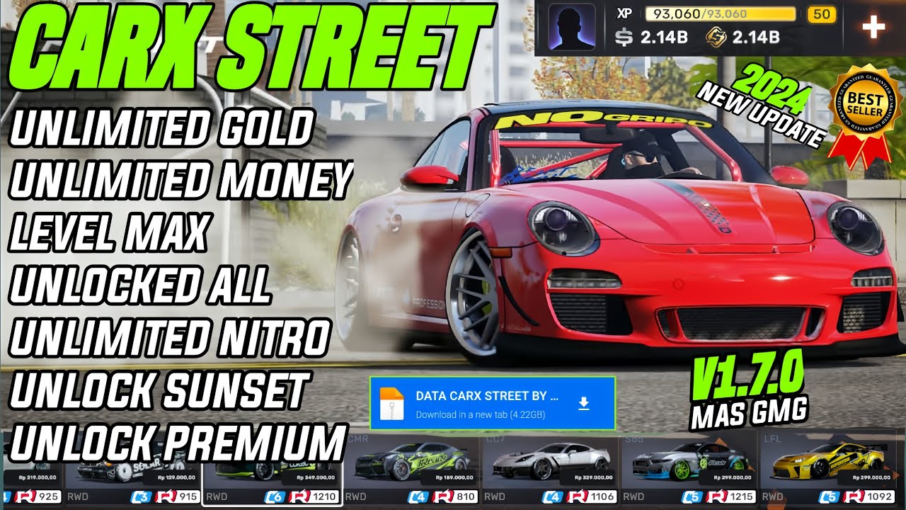 Carx Street MOD APK v1.8.0 Gameplay - Unlimited Money, Unlocked All Car ...