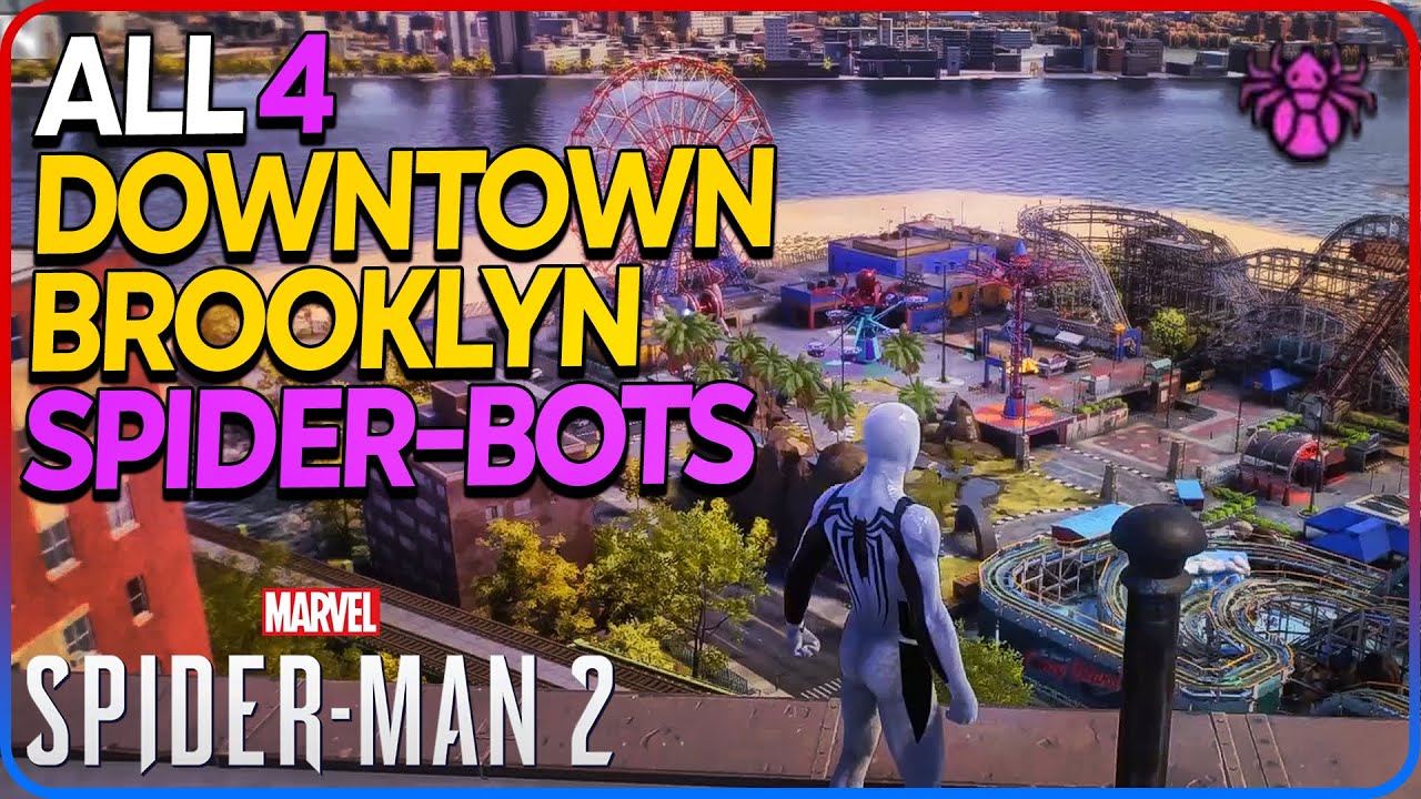 All Downtown Brooklyn Spider-Bots Spider Man 2 - YouTube
