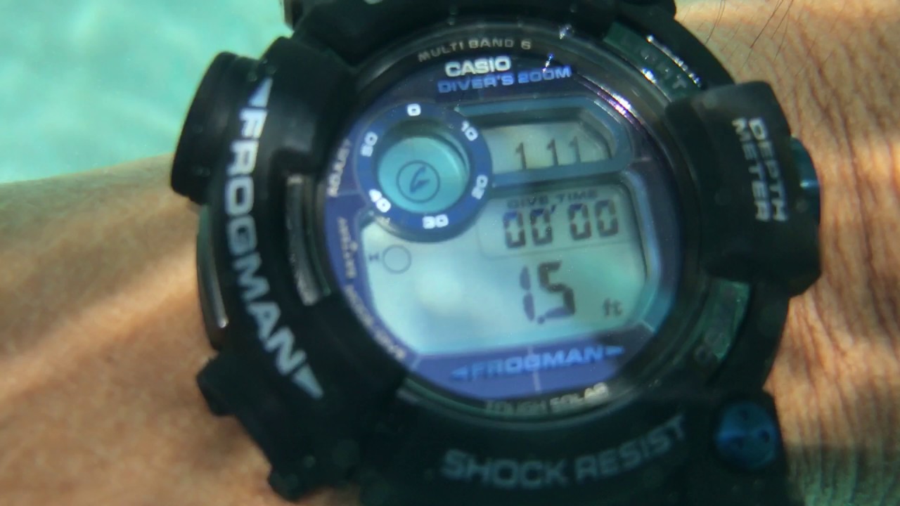 Casio g shock frogman test - YouTube