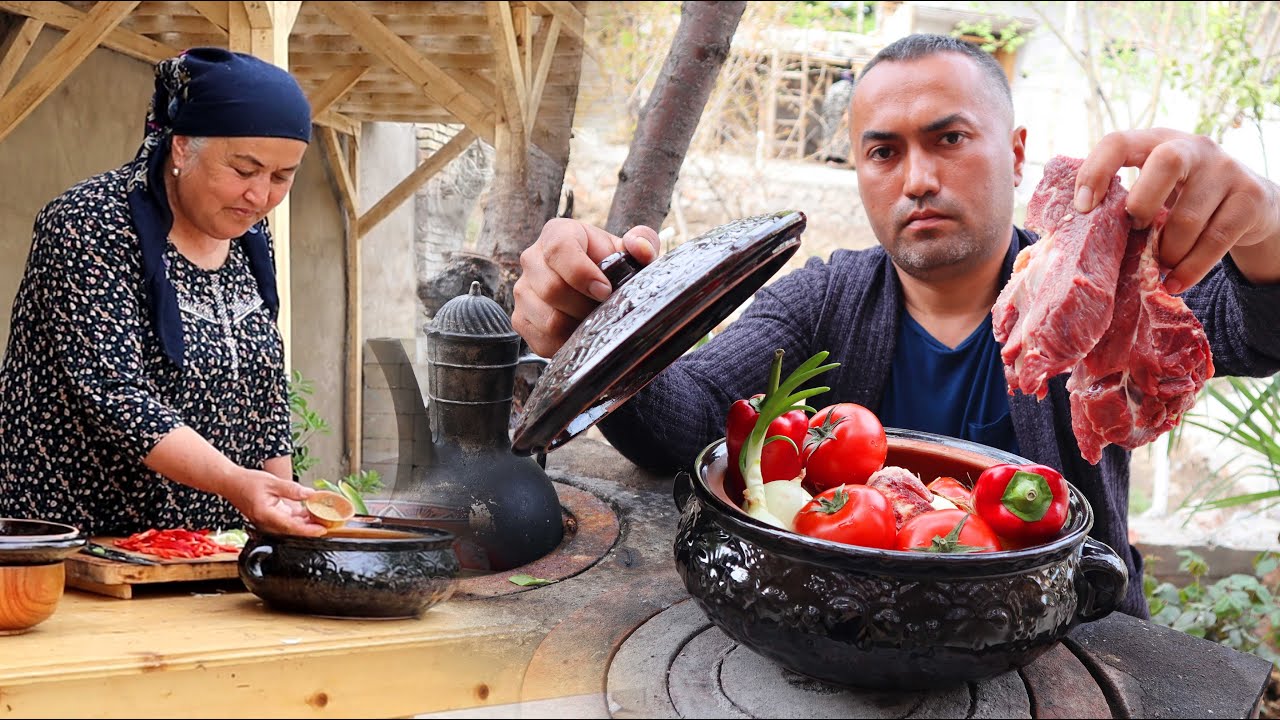 Uzbek shurpa in a pot is fast and delicious | YasharBek - YouTube