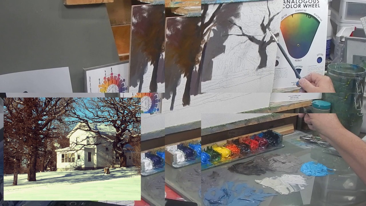 TomFisherArt 36 Real Time How to paint the Gnarly Oak House ...