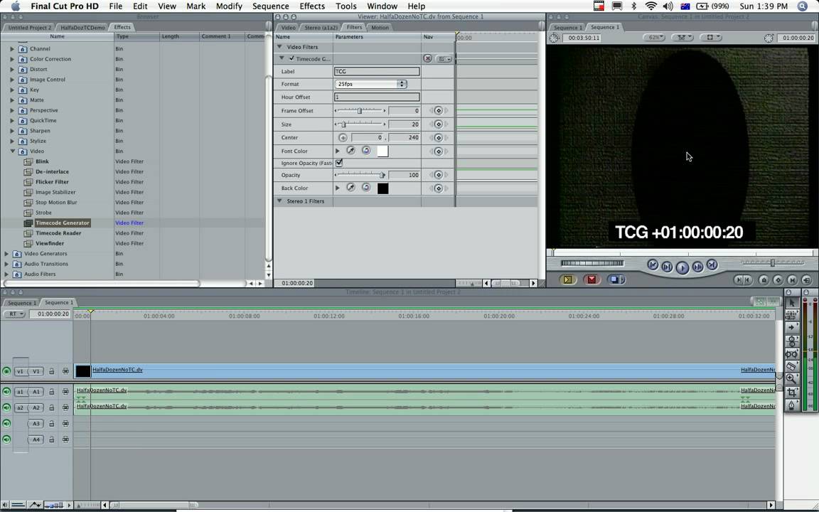 Making a TC Window In FCP - YouTube