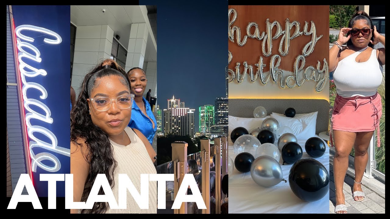 Atlanta Girls Trip | Brucnh + Nightlife + Cascade + Beat the Bomb - YouTube