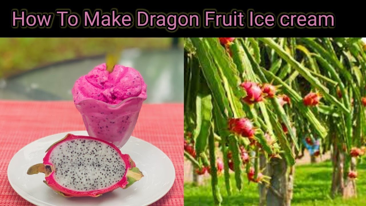 How to Make Dragon Fruit Ice Cream - YouTube