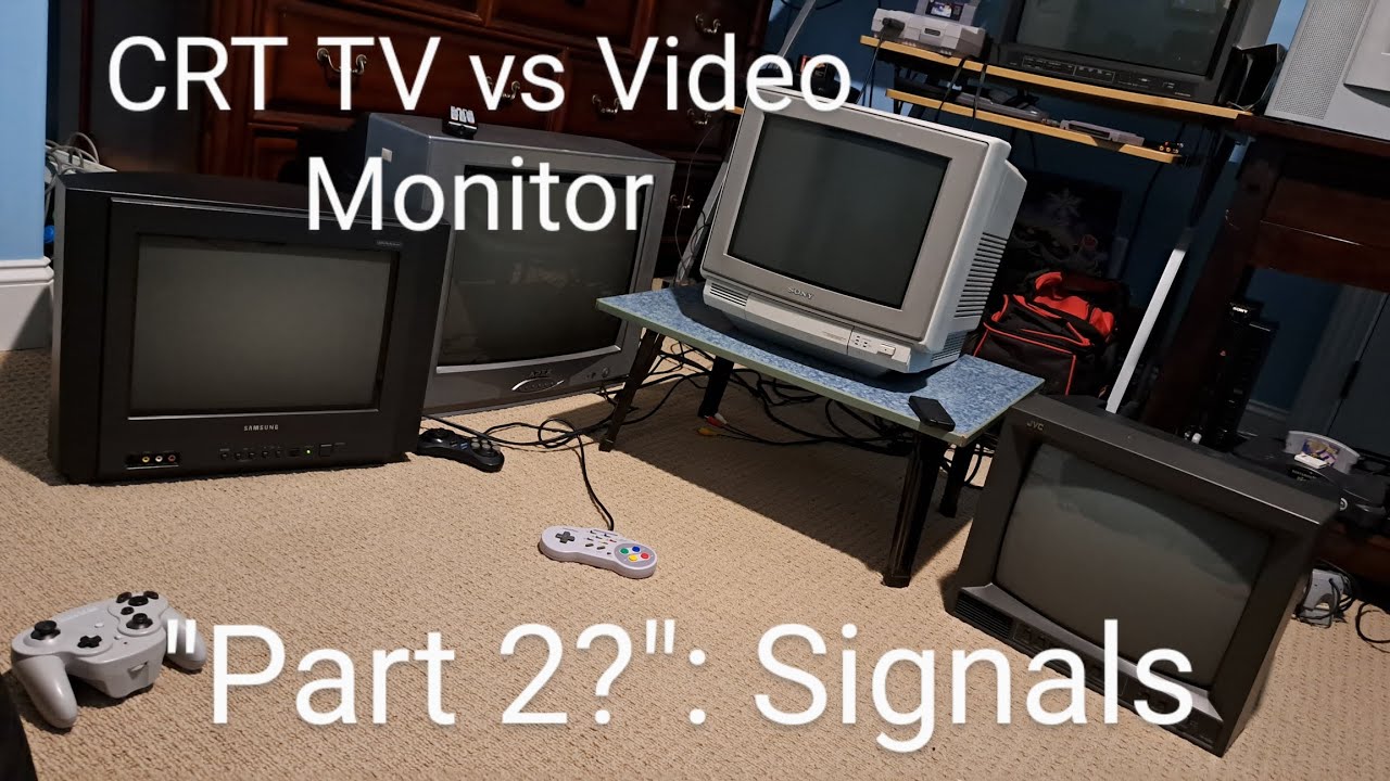 CRT TV vs Video Monitor Followup, Signal Quality/480i Interlacing - YouTube