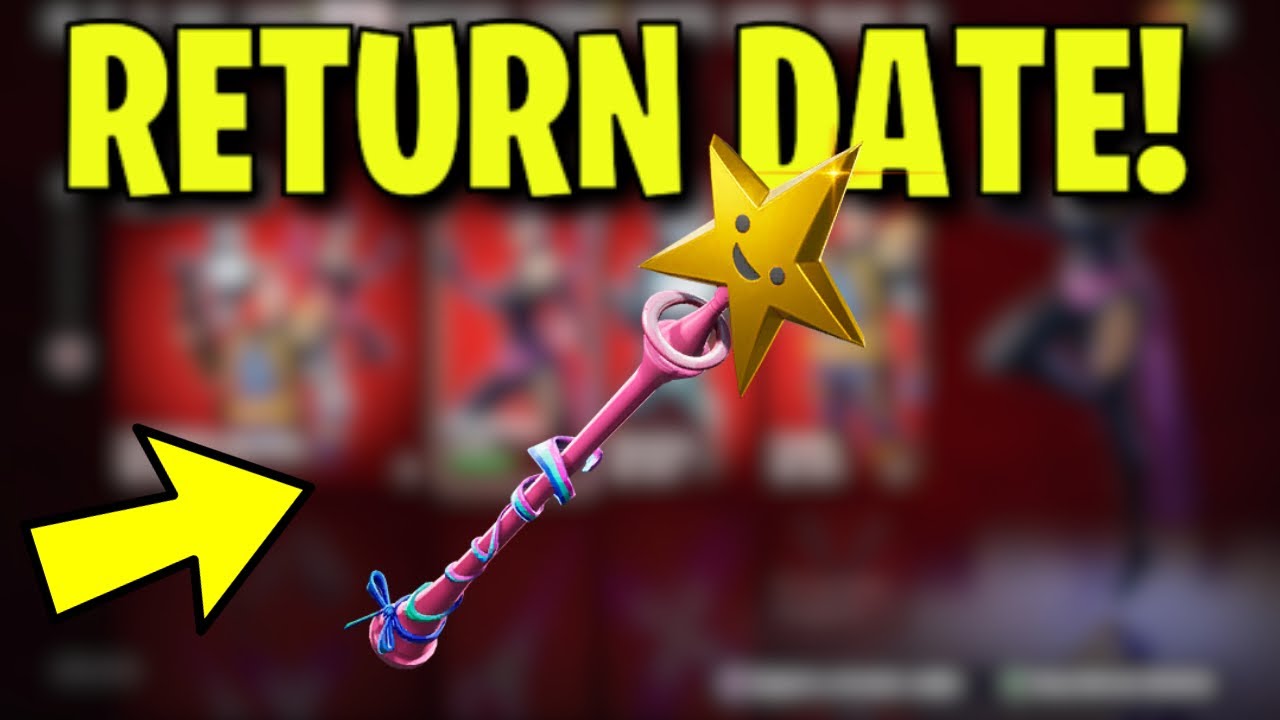 STAR WAND PICKAXE RETURN DATE in FORTNITE ITEM SHOP! (Star Wand Pickaxe ...