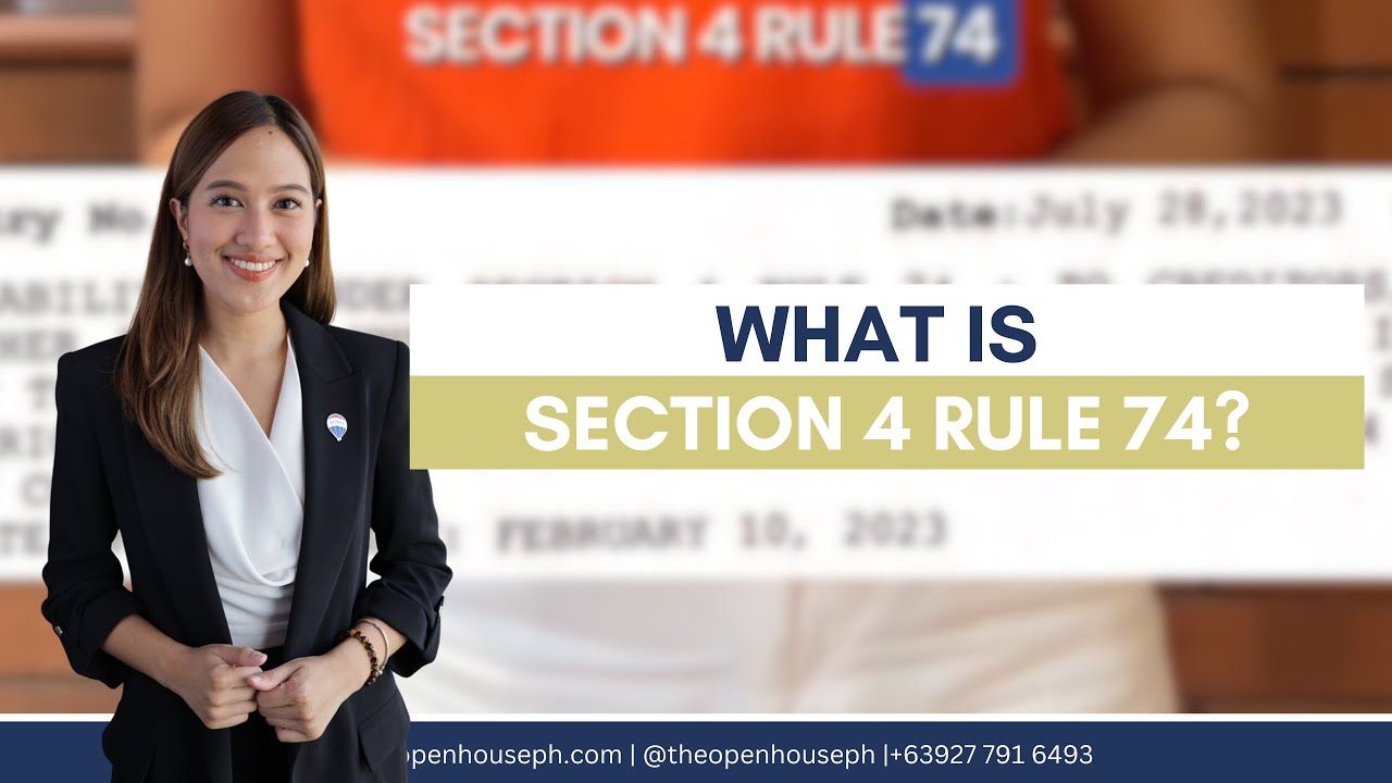 What Is Section 4 Rule 74 YouTube what-is-section-4-rule-74-youtube