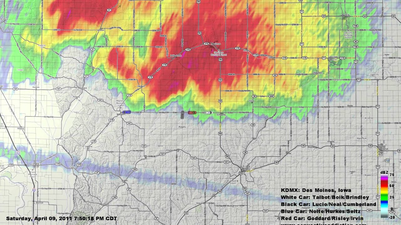 April 9, 2011 KDMX Radar and GPS Animation - YouTube