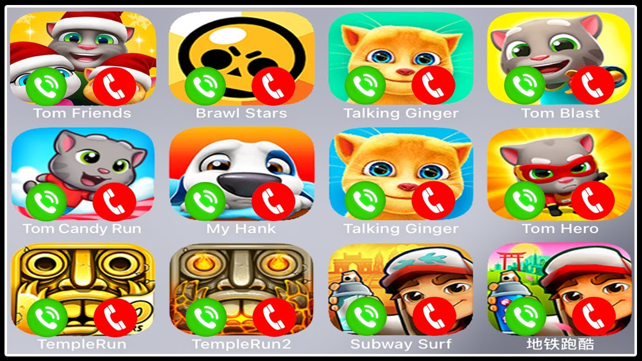 FAKE CALL Tom Friends,Brawl Stars,Talking Ginger,Tom Blast,Tom Candy ...