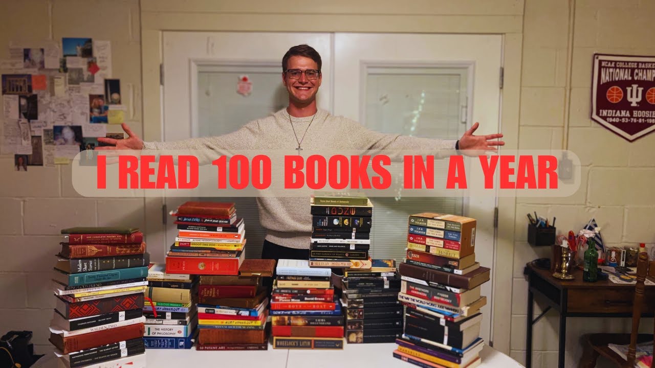 I Read 100 Books in a Year - Here's What Happened - YouTube