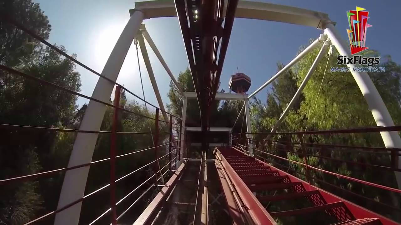 2016 Ninja Roller Coaster Onride POV Six Flags Magic Mountain HD 2017 ...