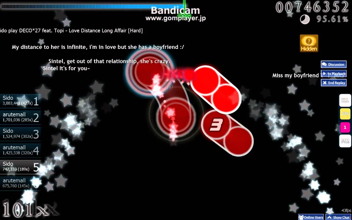 osu! Hidden つけてプレイしてみた。 - YouTube