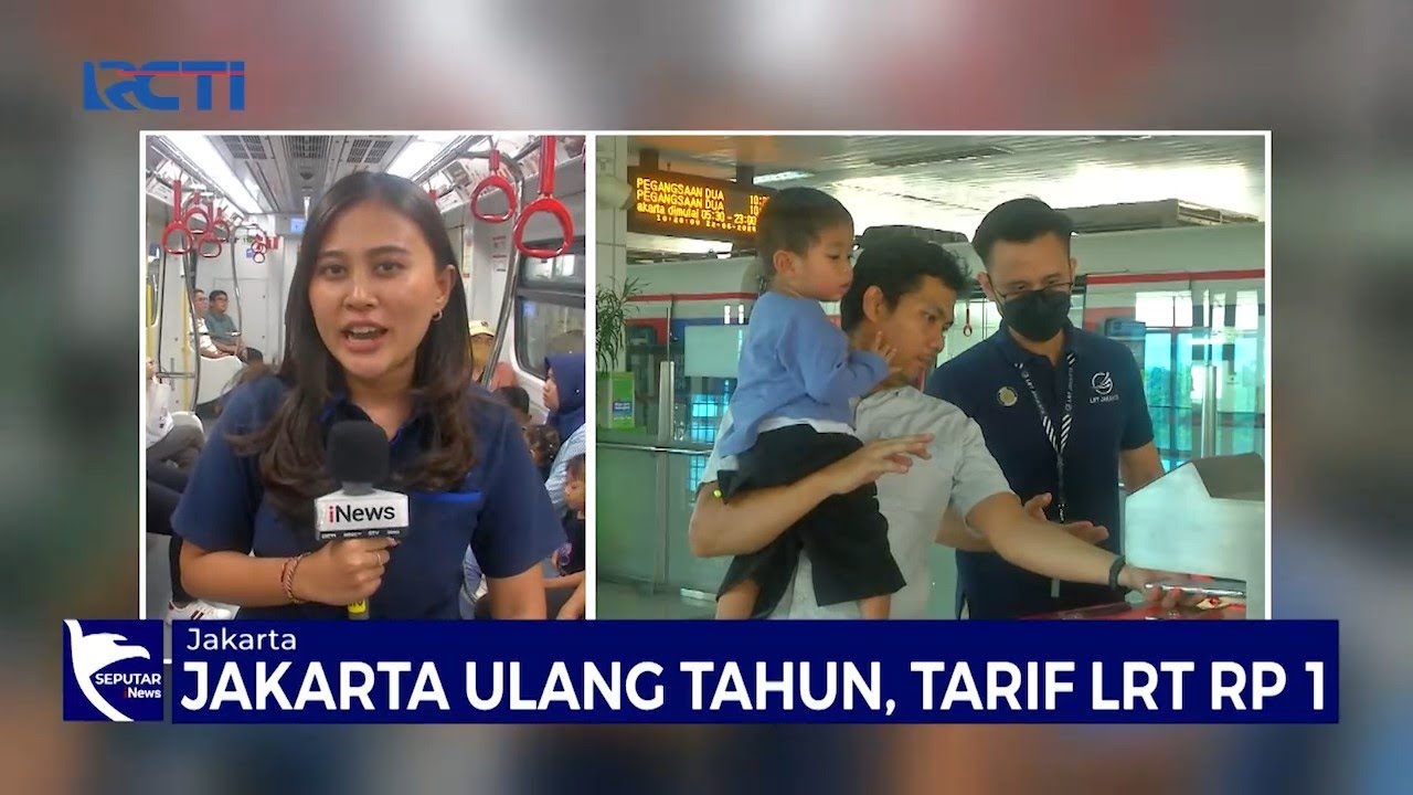 Peringati HUT ke-497 DKI Jakarta, Tarif Transportasi hanya Rp1 - SIP 23 ...