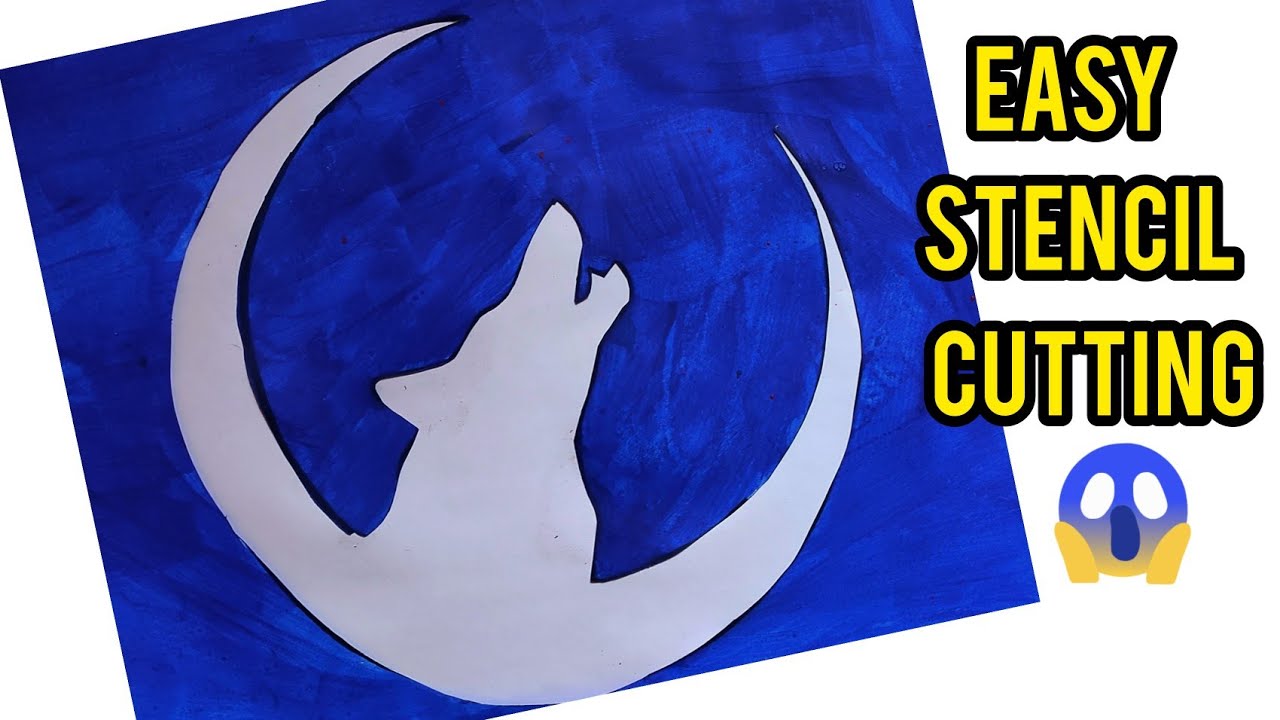 Stencil cutting & printing for beginners.. - YouTube