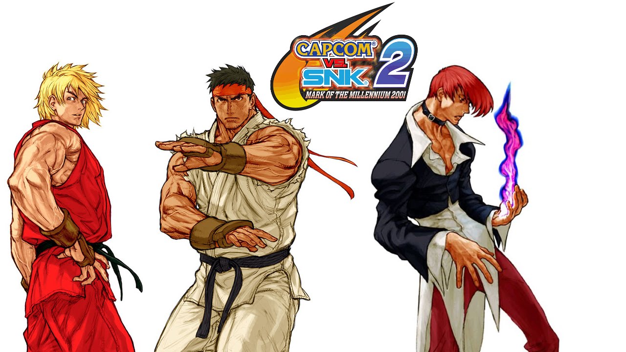 Capcom vs. SNK 2 - 3-on-3 Arcade Run (Ken, Ryu and Iori) - YouTube