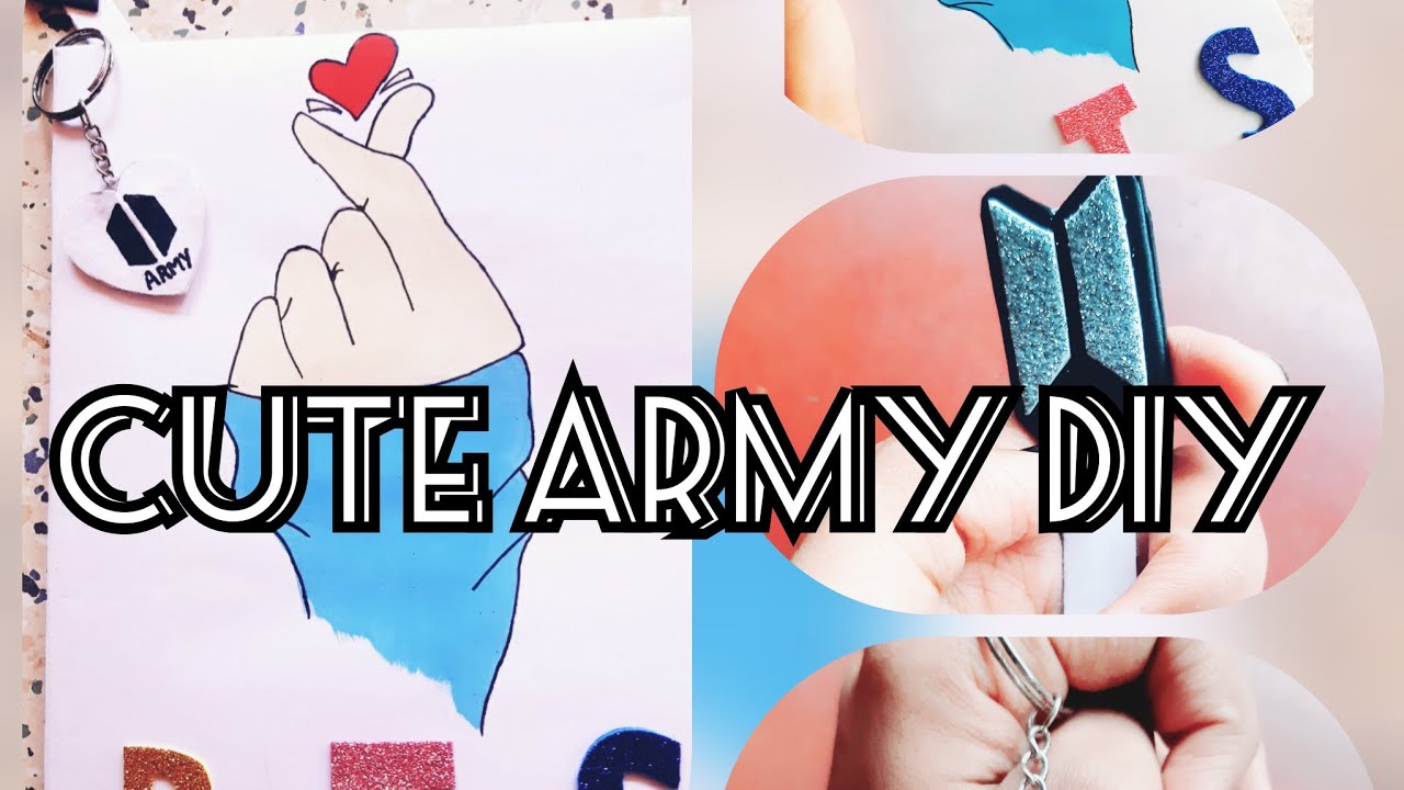 Cute & easy DIY for BTS army # art and craft - YouTube