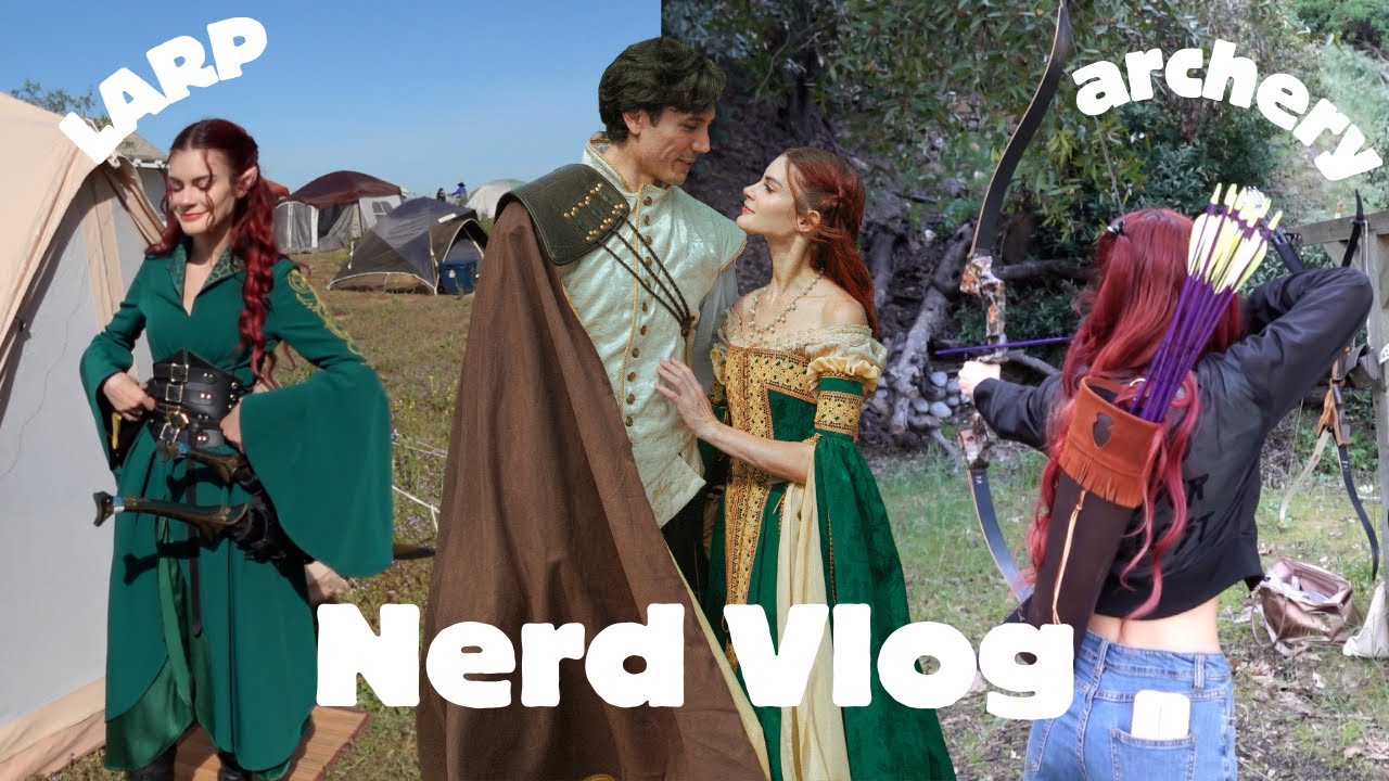 NERD VLOG | larp, archery, swordfights, renaissance faire ⚔️ - YouTube