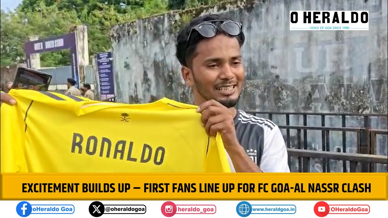 EXCITEMENT BUILDS UP – First Fans line up for FC Goa Al Nassr clash ...