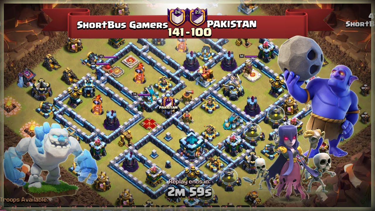 ShortBus Gamers Vs PAKISTAN (#99089YVJ) | TH13 War Recap #023 | Clash ...