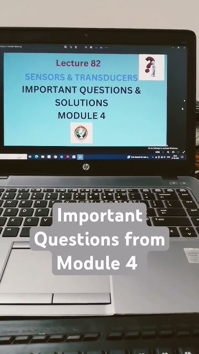 Important Questions from Module 4 |Sensors and Transducers |Electrical Engineering - YouTube