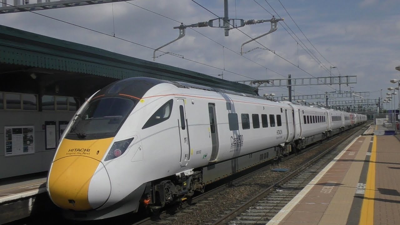 Gwr Hitachi class 800 & 802 units on test at many locations - YouTube