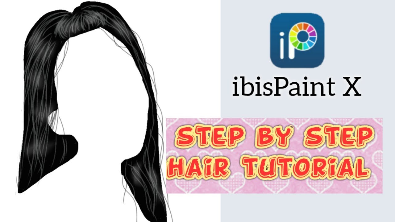 Easy hair tutorial #1// Ibis Paint X // - YouTube
