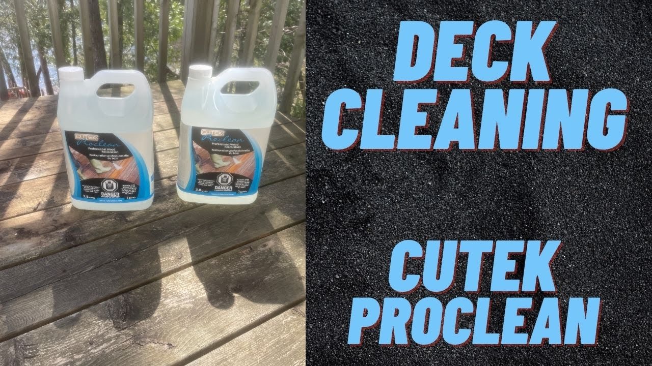 Cutek Proclean | Oddly Satisfyingly deck cleaning - YouTube